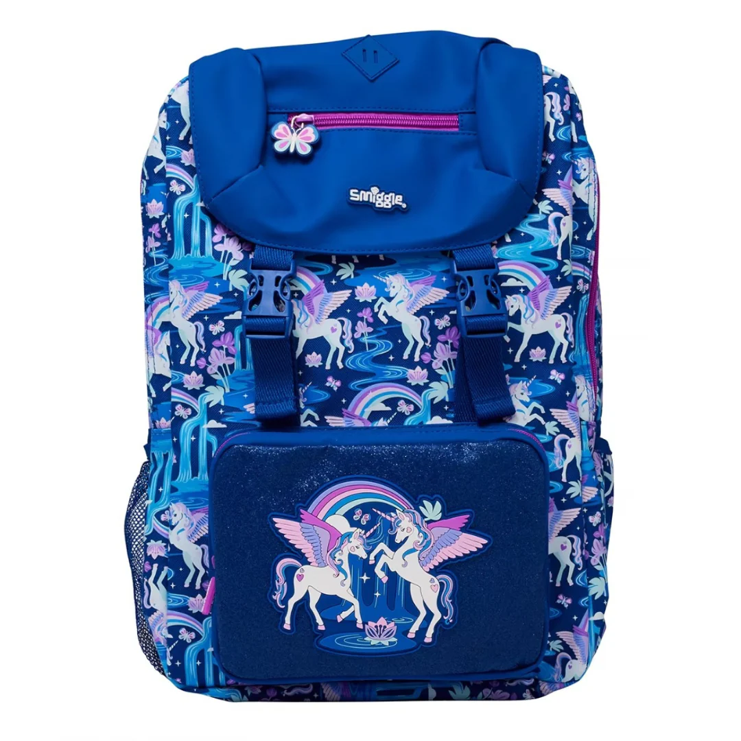 Smiggle Original 18 Inches“Limitless Explorer” Foldover Attach Backpac ...